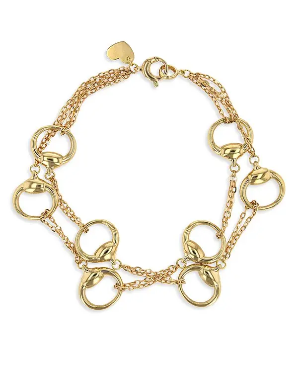 ALBERTO MILANI 18k Yellow Horsebit Link Bracelet