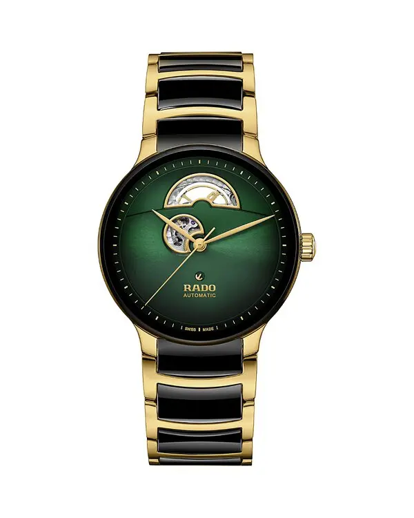 RADO Centrix Automatic Open Heart Watch, 39.5mm - Green/black