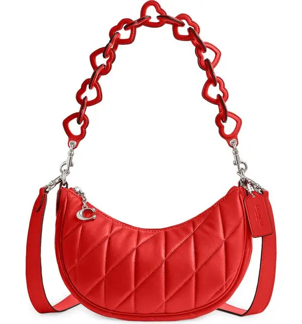 Coach Mira Pillow Quilted Leather Shoulder Bag - Lh/sport Red ...