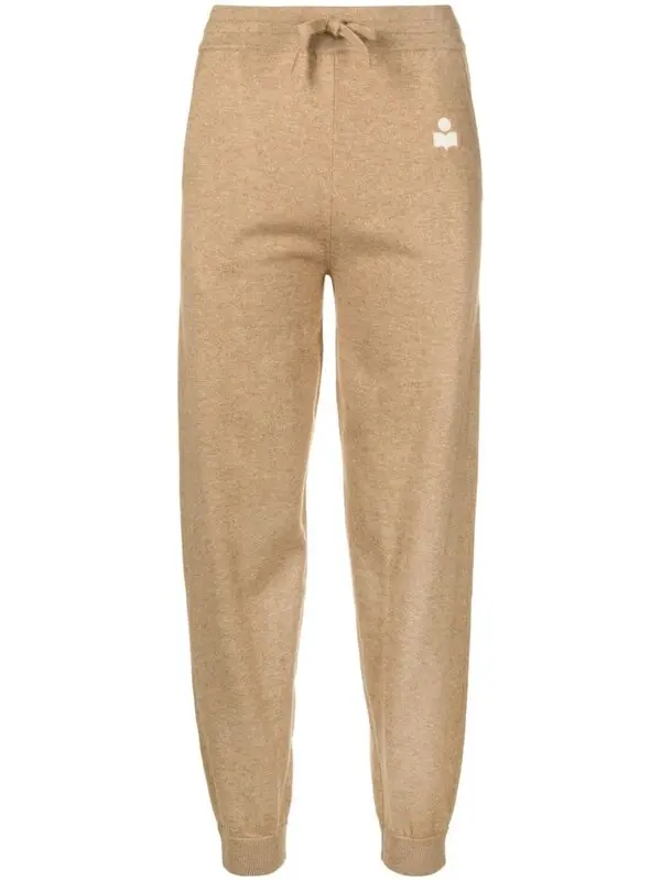 MARANT ETOILE Kira Tapered Track Pants - Brown