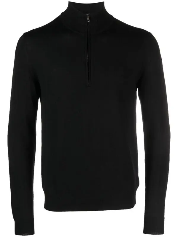 ZANONE High-neck Jumper - Black