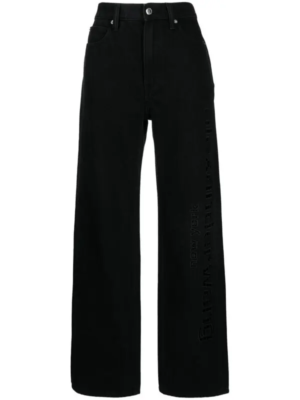 Alexander Wang Embroidered Straight-leg Trousers