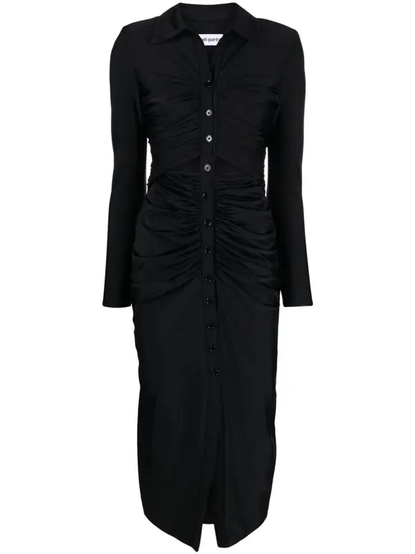 SELF-PORTRAIT Ruched Midi Dress
