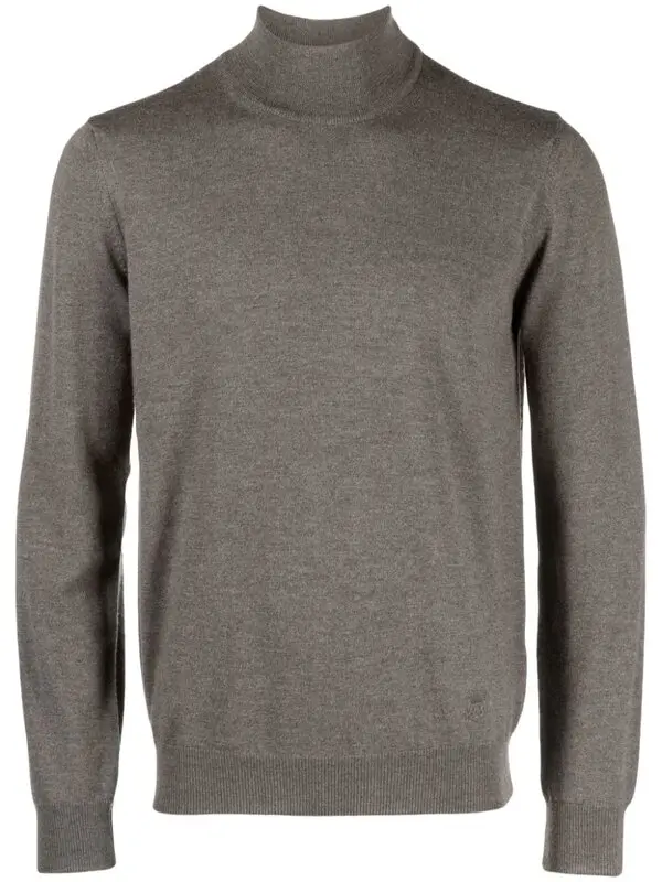 Corneliani Mock-neck Virgin Wool Jumper