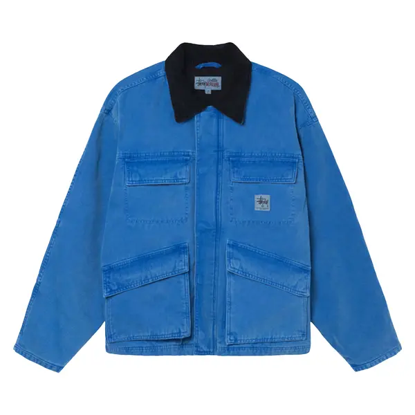 StÜssy Washed Canvas Shop Jacket - Blue