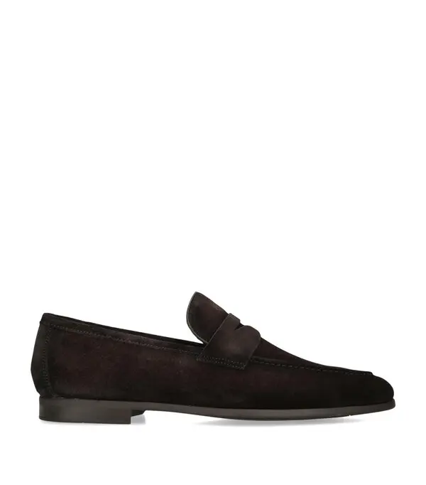 Magnanni Suede Diezma Loafers - Brown