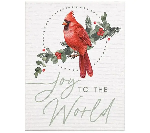SINCERE SURROUNDINGS 17' Joy World Cardinal Wra Pped Canvas