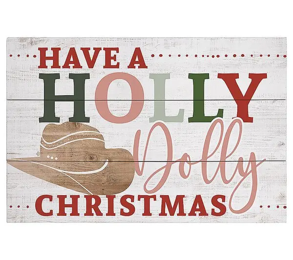 SINCERE SURROUNDINGS 16' Holly Dolly Christmas Ustic Pallet