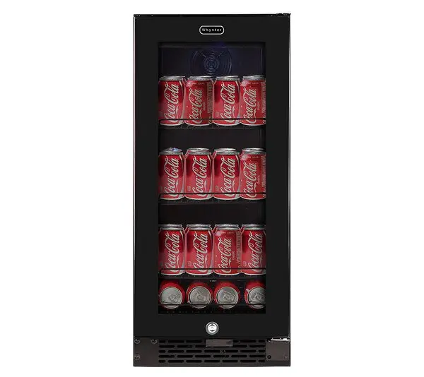 WHYNTER 3.4-cu Ft 80-can Built-in Glass Beverag Refrigerator