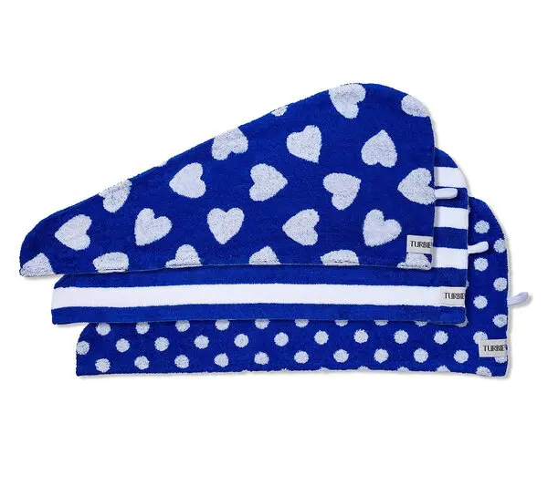 TURBIE TWIST Set Of Patterned Hair Towels