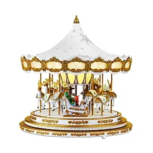 MR. CHRISTMAS Swarovski Carousel Music Box - Multi | Editorialist