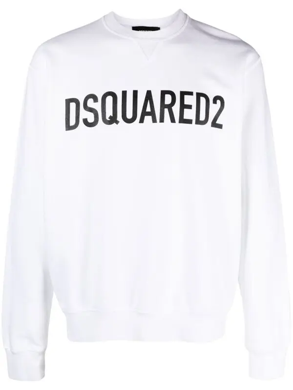 Dsquared2 Logo-print Cotton Sweatshirt - White