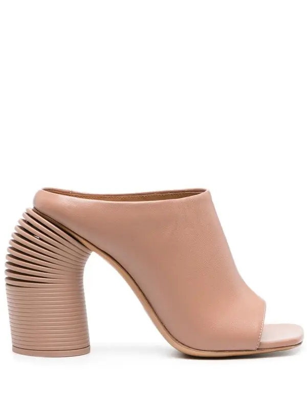 Off-White Leather Sandals - Neutrals