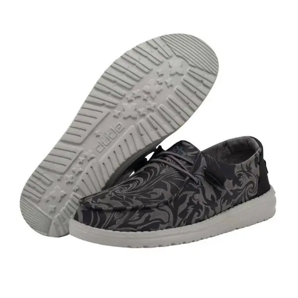 Buy HEY DUDE Wendy Ranch Shoe In Grey - Black At 39% Off | Editorialist