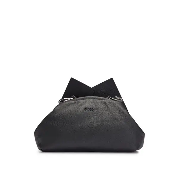 Buy Hugo Boss Clutch Bag In Grained Leather With Branded Hardware ...