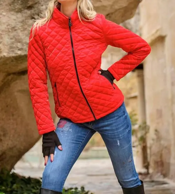 Buy DOLCEZZA Quilted Jacket Red - Red At 36% Off | Editorialist