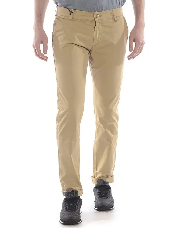 DANIELE ALESSANDRINI Cotton-blend Trousers - Beige