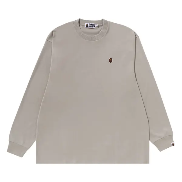 BAPE Ape Head Long-sleeve Tee - Tan