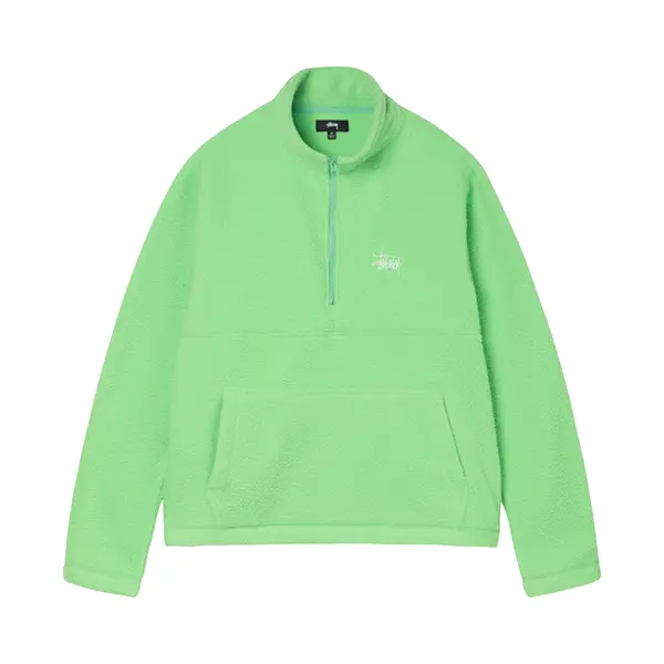 StÜssy Half Zip Mock Neck - Green