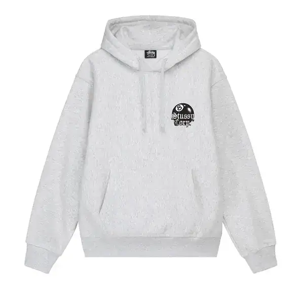 StüSsy 8 Ball Corp. Hoodie - Grey | Editorialist