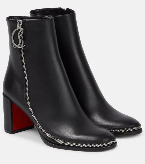 CHRISTIAN LOUBOUTIN Cl Zip Ankle Boots - Black