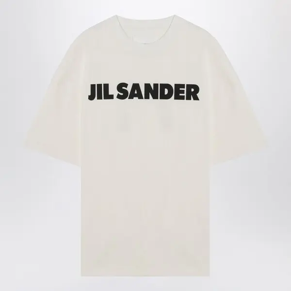 JIL SANDER Wide T-shirt With Logo - White