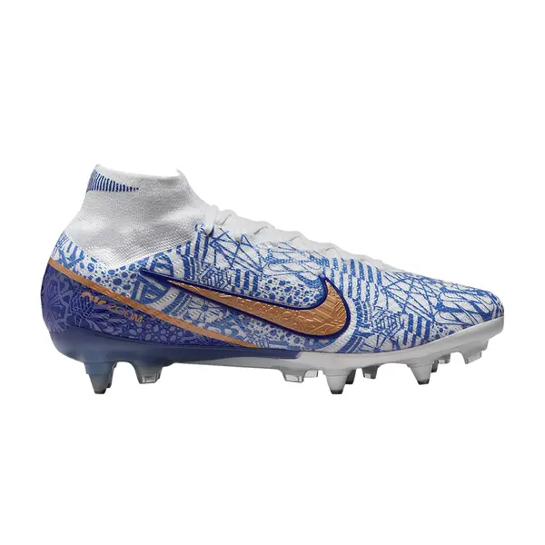 Nike Zoom Mercurial Superfly Elite Cr7 Sg Pro Ac 'azulejo - Blue