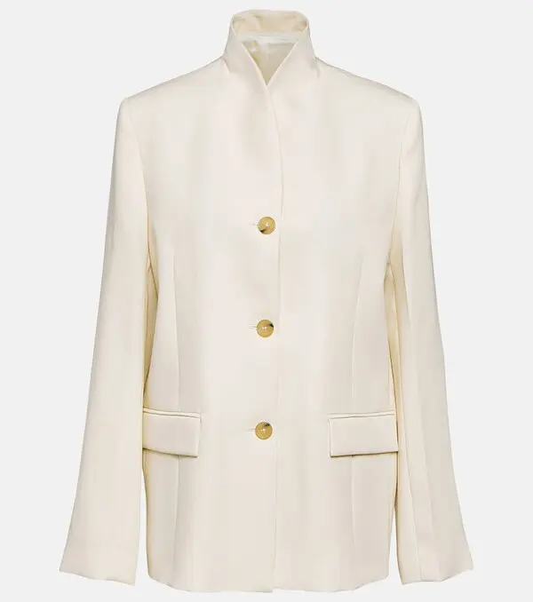 TOTÊME Single-breasted Blazer - White