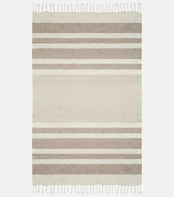 Brunello Cucinelli Linen Throw - White