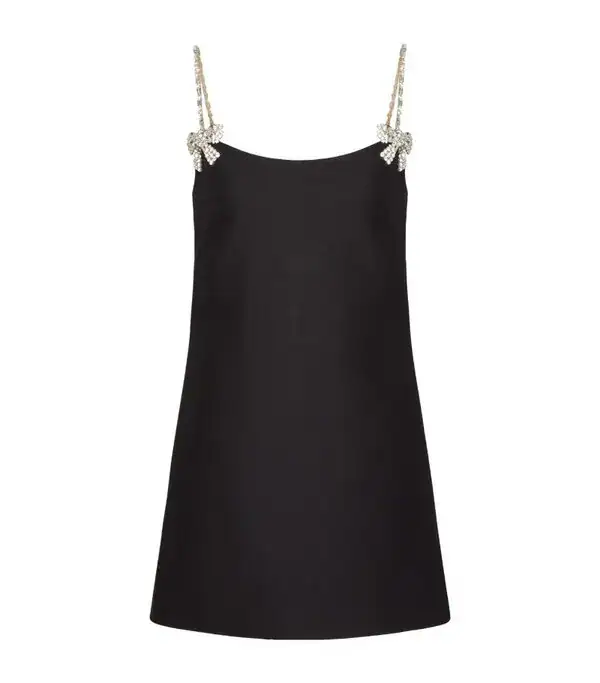 embellished multi strap mini dress Zaly Embellished Dress