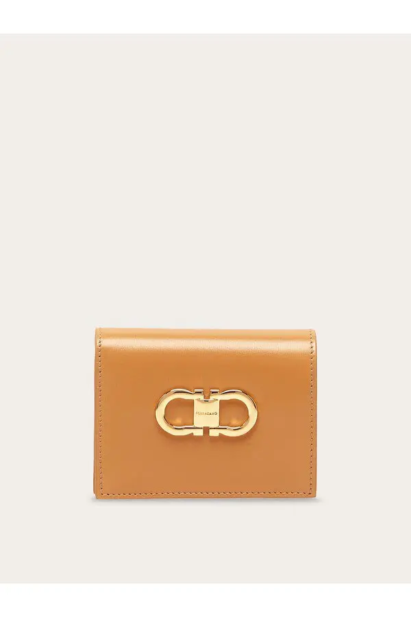 Ferragamo Gancini Compact Wallet - Neutral | Editorialist