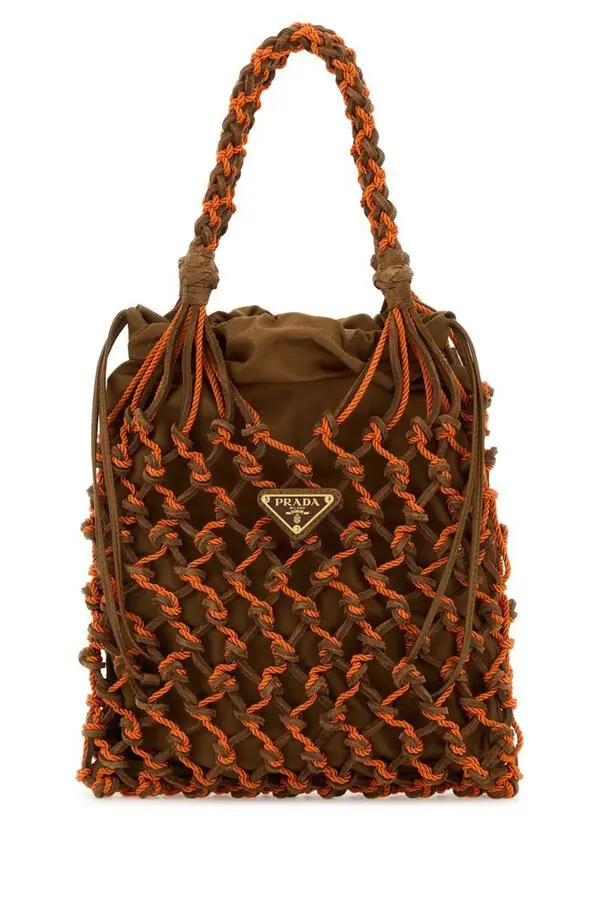 Prada Two-tone Mesh Handbag - Multicoloured