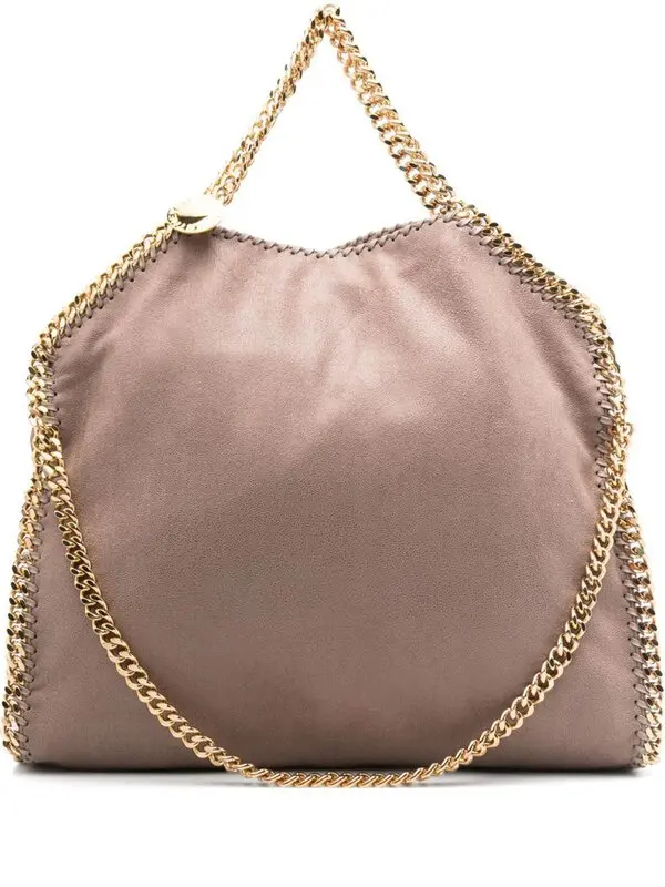 Stella McCartney Tote Bag With Chain Handles - Beige