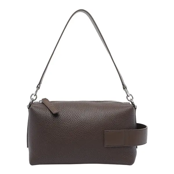 Hogan Calf Leather Crossbody Bag - Brown