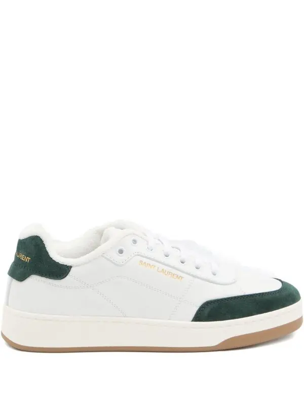 Saint Laurent Sl 61 Leather Sneakers - White