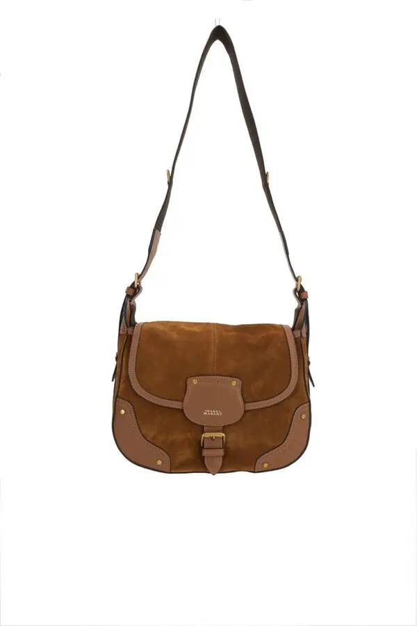 Isabel Marant Suede Messenger Bag - Brown