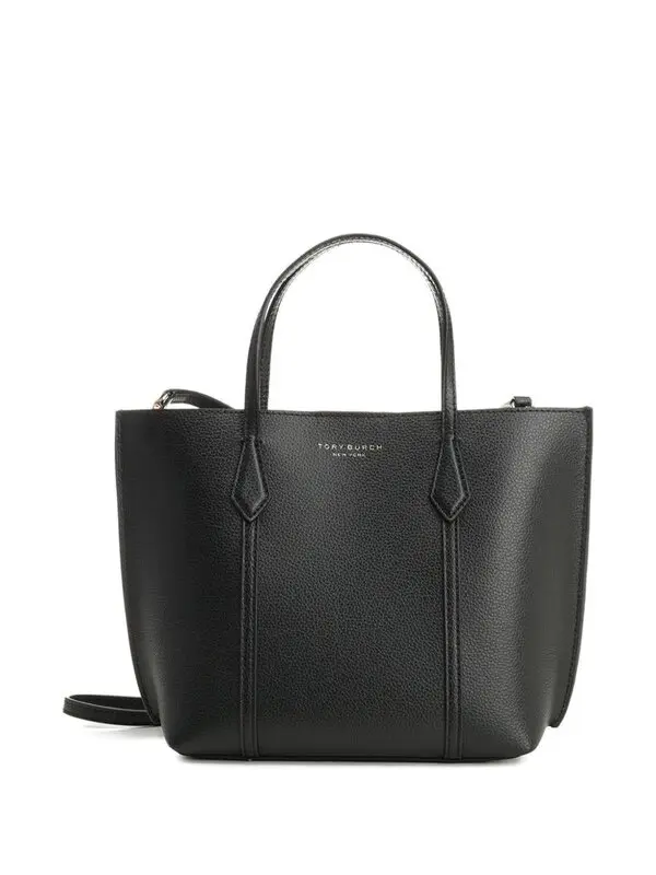 Tory Burch Perry Small Leather Tote - Black