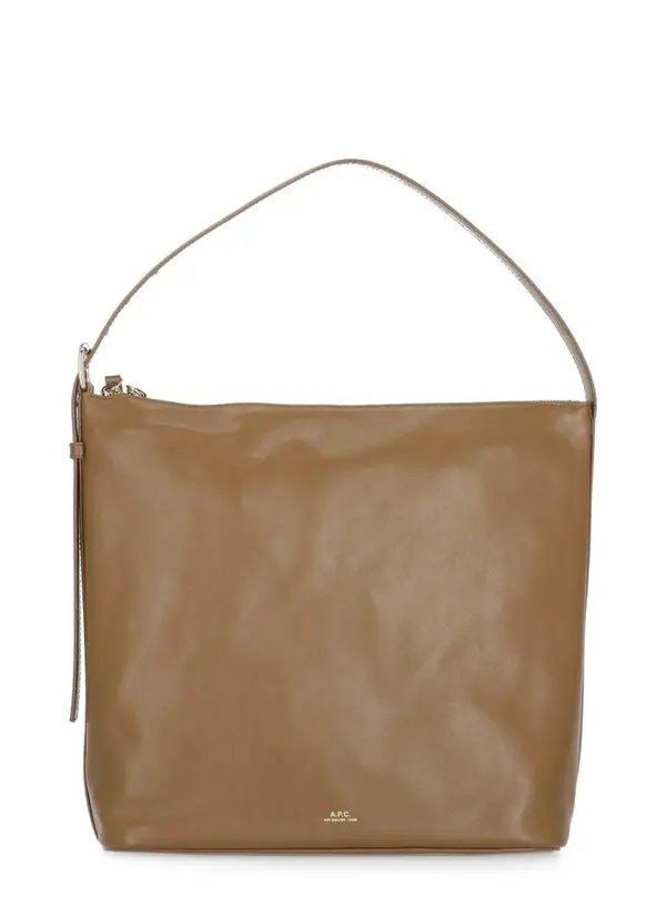 A.p.c. Leather Shoulder Bag - Brown