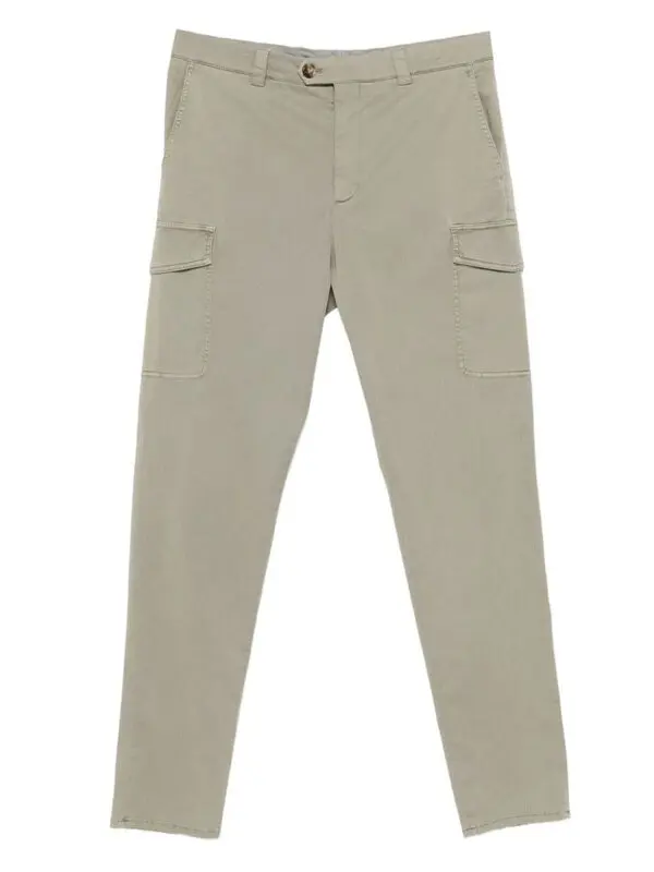 Brunello Cucinelli Cotton Cargo Trousers - Beige
