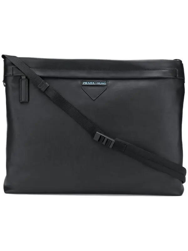 Prada Top Zip Square Shoulder Bag In Black 33% Off Editorialist
