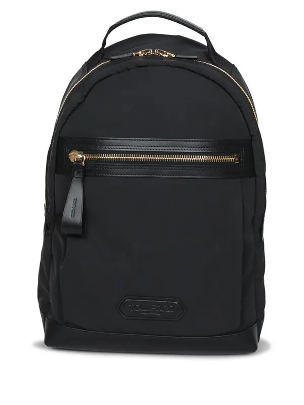 TOM FORD Backpack With Leather Accents - Black