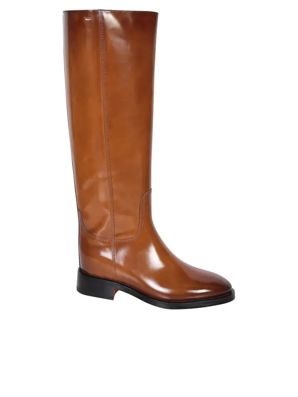 Santoni Patent Leather Boots