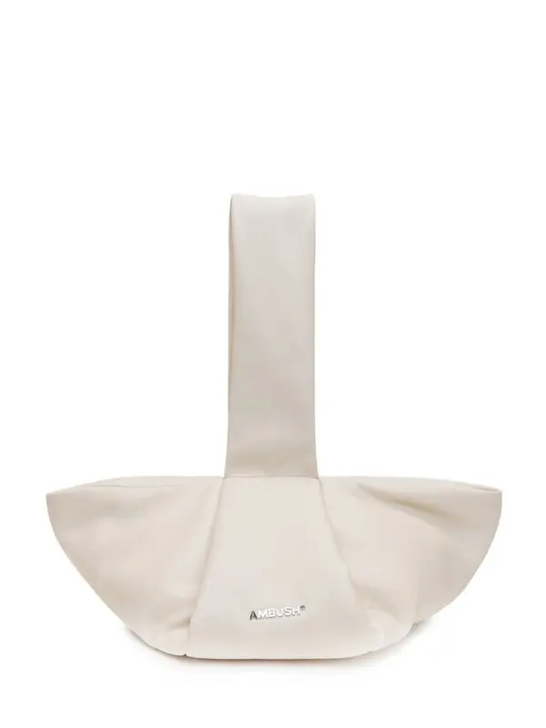 AMBUSH Foldable Leather Bag - White
