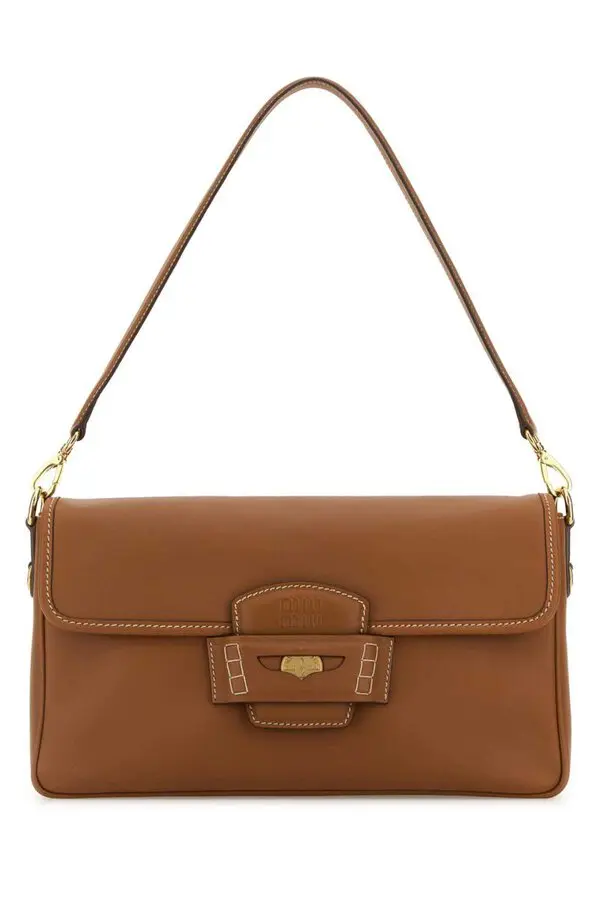 Miu Miu Penny Shoulder Bag - Brown