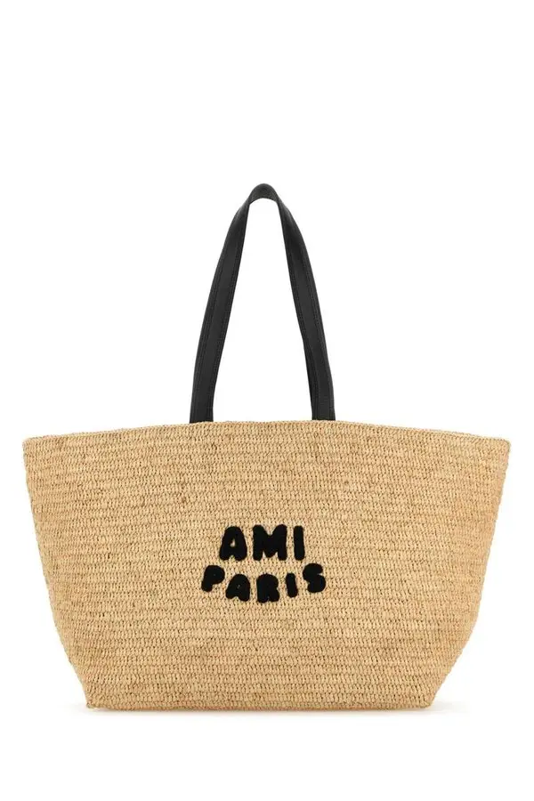 Ami Raffia Shopper - Beige O Tan