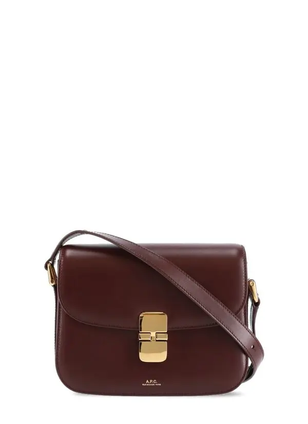 A.p.c. Smooth Leather Shoulder Bag - Red