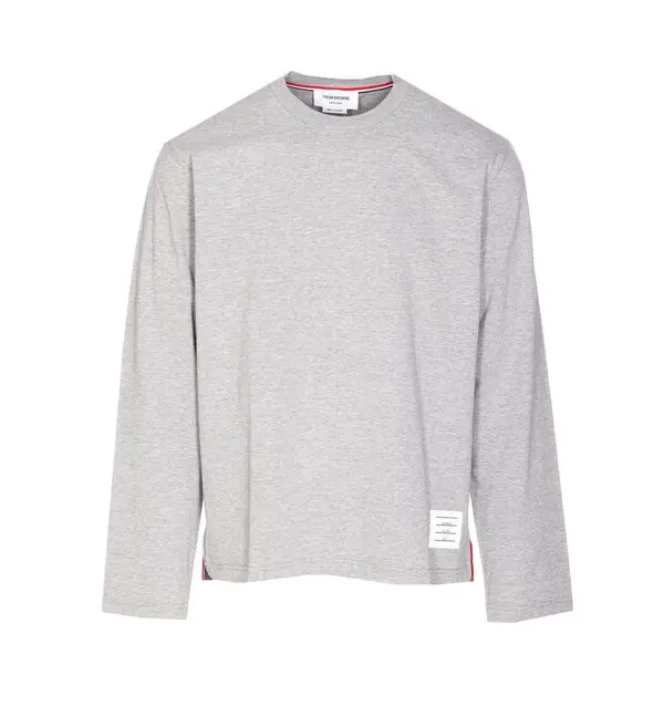 Thom Browne Oversized Long Sleeve Top - Grey