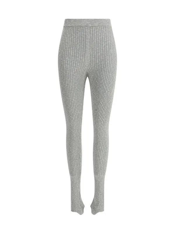 Magda Butrym Ribbed Leggings - Grey