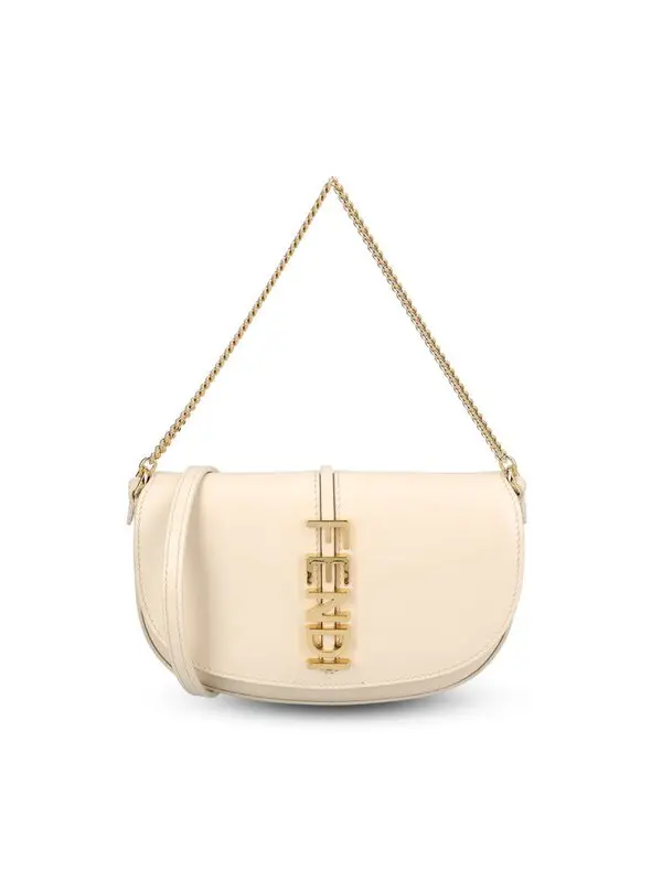 Fendi Wallet On Chain Fendigraphy - Camellia+soft Gold