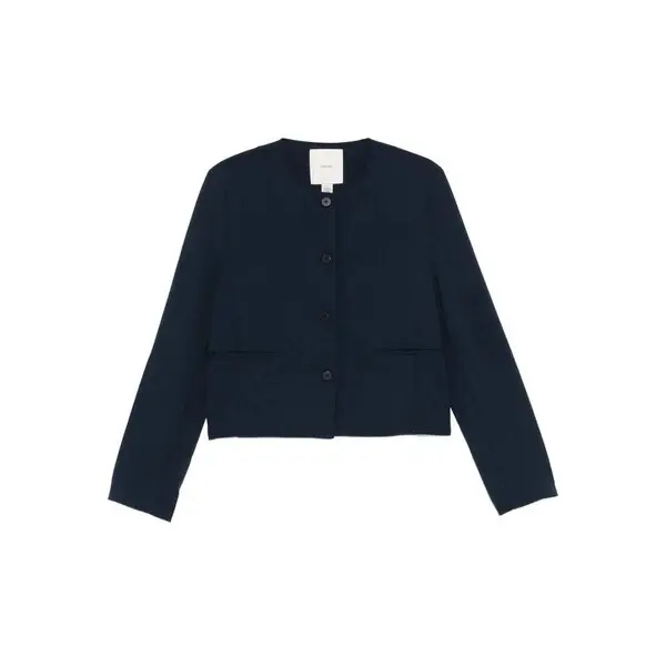 Calvin Klein Cropped Jacket - Blue